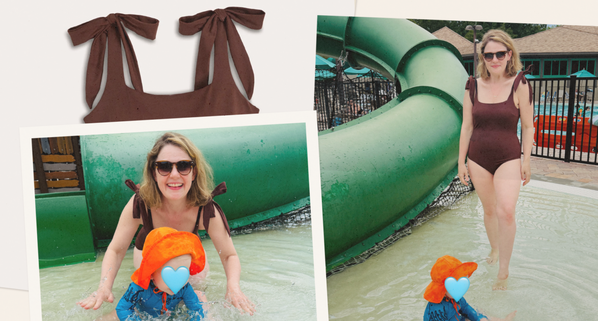 Boden Swim Review: The Bow Tie Shoulder Swimsuit - PureWow